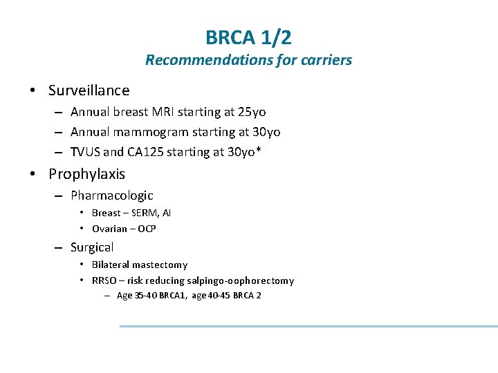 Hereditary Cancer Syndromes Recognition Testing and Management Elizabeth
