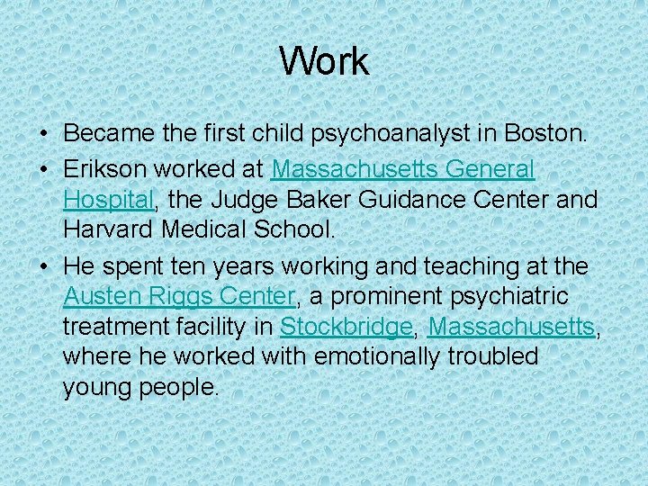 Erikson Theory on social development By Justin Sarah