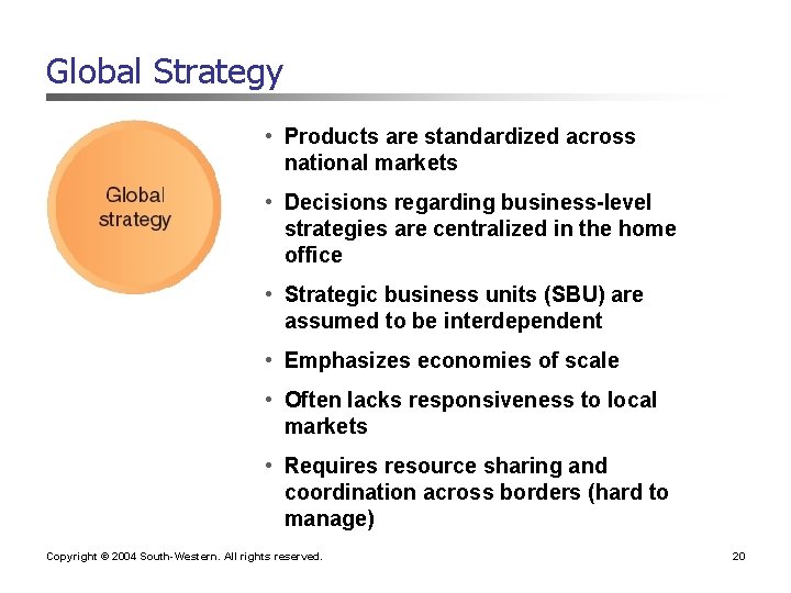 Chapter 8 International Strategy Power Point slides by