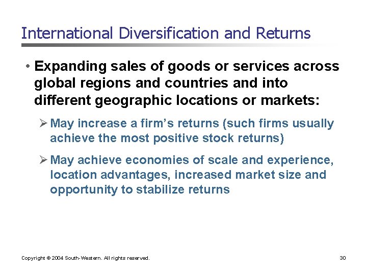 Chapter 8 International Strategy Power Point slides by
