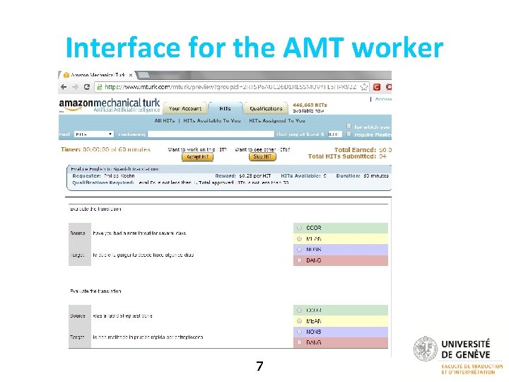 TURKOISE a Mechanical Turkbased Tailormade Metric for Spoken
