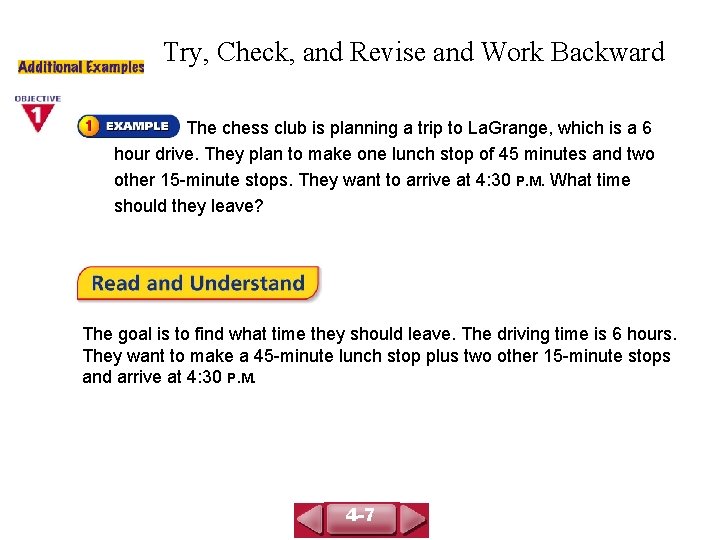 COURSE 3 LESSON 4 7 Try Check and