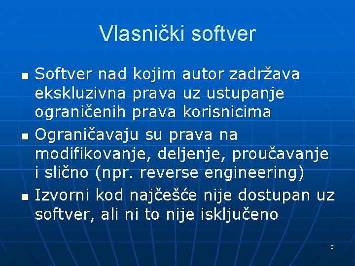 Licence autorska prava i slobodni softver 1 Softverske