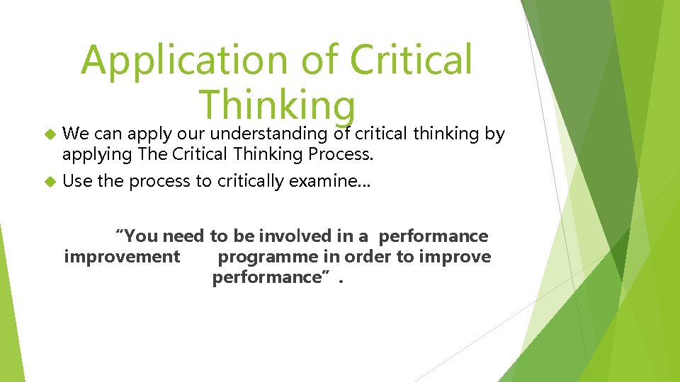 What is Critical Thinking One of the most