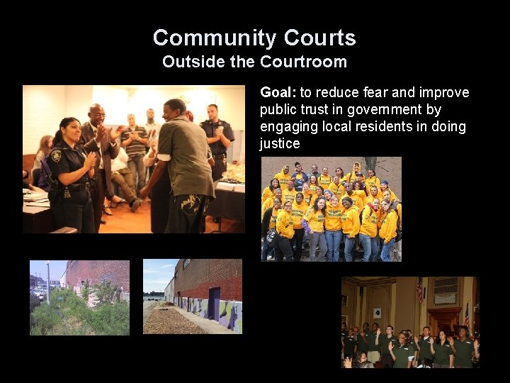 Lessons from Community Courts Greg Berman Center for