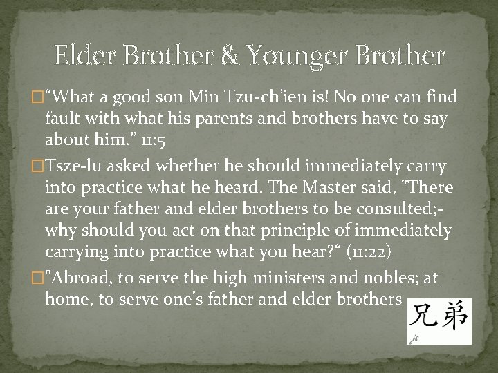 5 Basic Relationships According to Confucius So whos