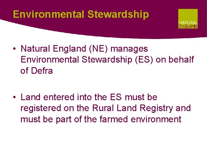 Parkland Plans with Higher Level Stewardship Jo Barnes