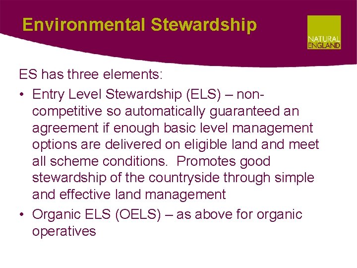 Parkland Plans with Higher Level Stewardship Jo Barnes