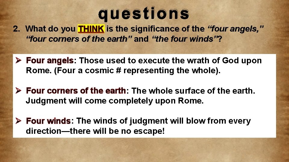 Revelation 7 Protecting the Redeemed The Lamb is