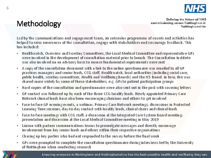 Defining the future of NHS commissioning across Nottingham