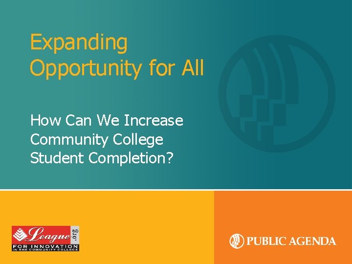 Expanding Opportunity for All How Can We Increase