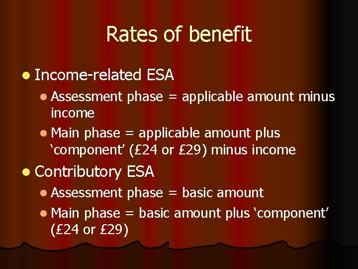 Employment and Support Allowance NAWRA Glasgow 12 th