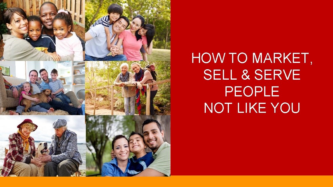 HOW TO MARKET SELL SERVE PEOPLE NOT LIKE