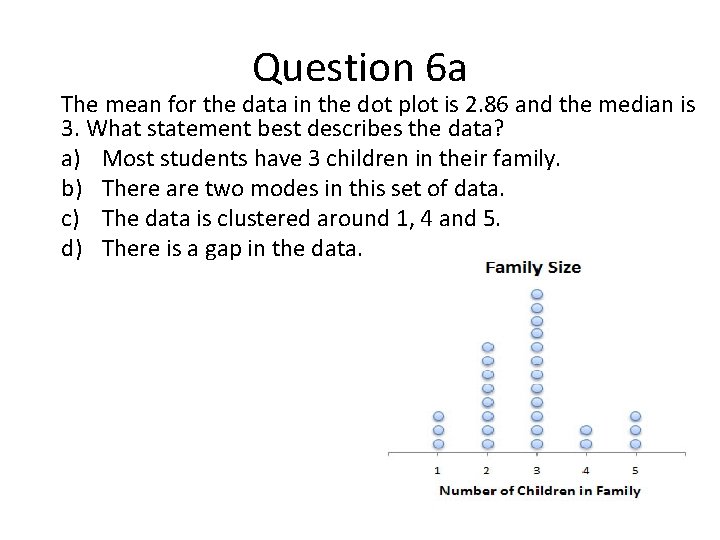 Unit 6 Review Measures of Central Tendency Measures