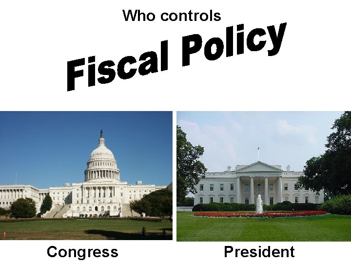 Who controls Congress President Whom did I vote