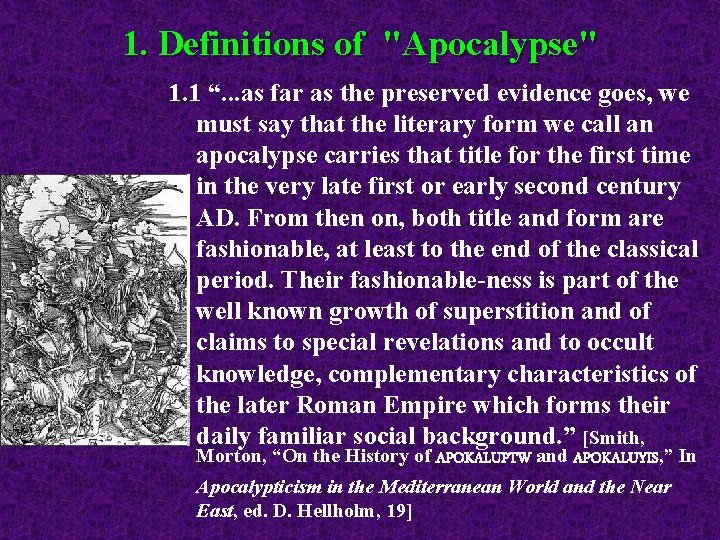Introduction to Apocalyptic Literature BIB 509 2006 1