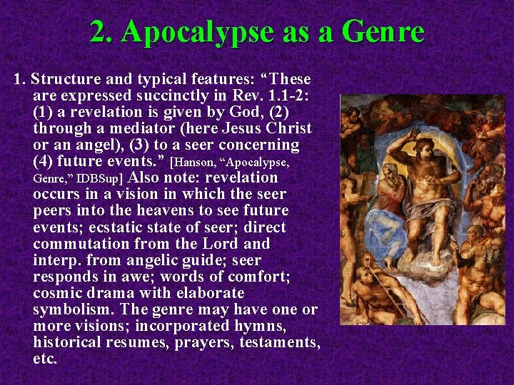 Introduction to Apocalyptic Literature BIB 509 2006 1