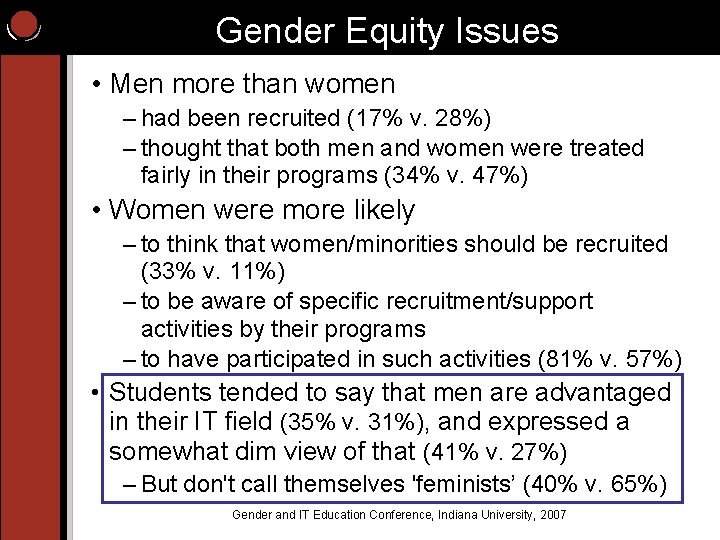 Gender IT Education IT Workforce Project Interview Findings