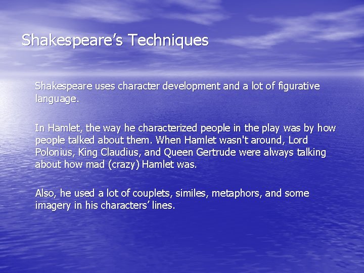William Shakespeare Evan Eibner Mod 10 Shakespeares Influences