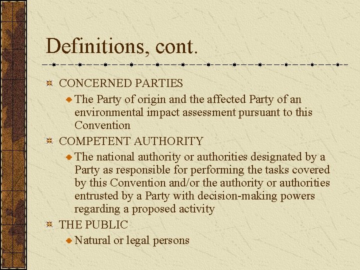Convention on Environmental Impact Assessment in a Transboundary