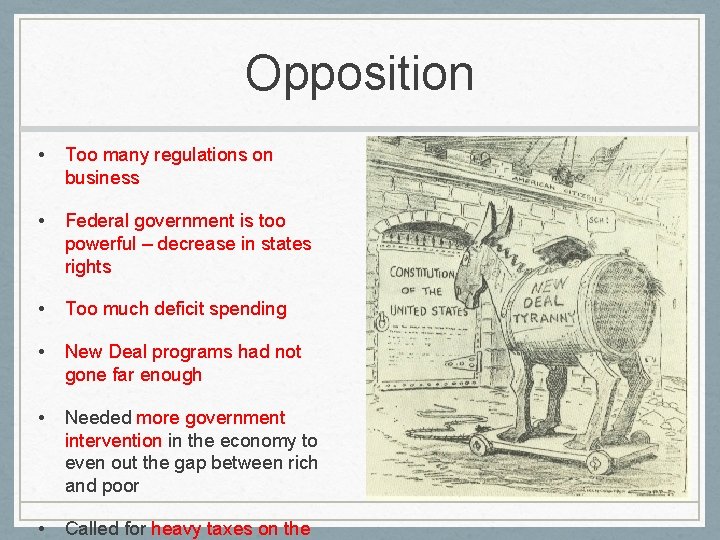 Impact of the New Deal The New Deal