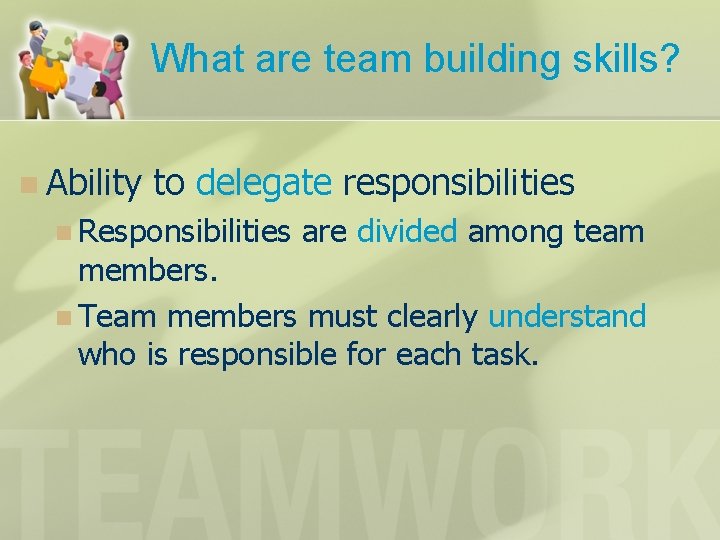 Team Building Objective 7 02 Understand team building