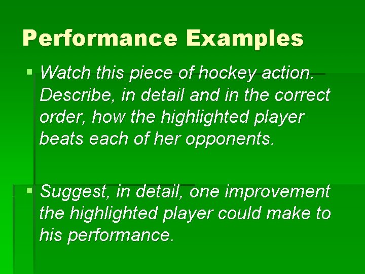 Standard Grade PE A Guide To Evaluating Basics