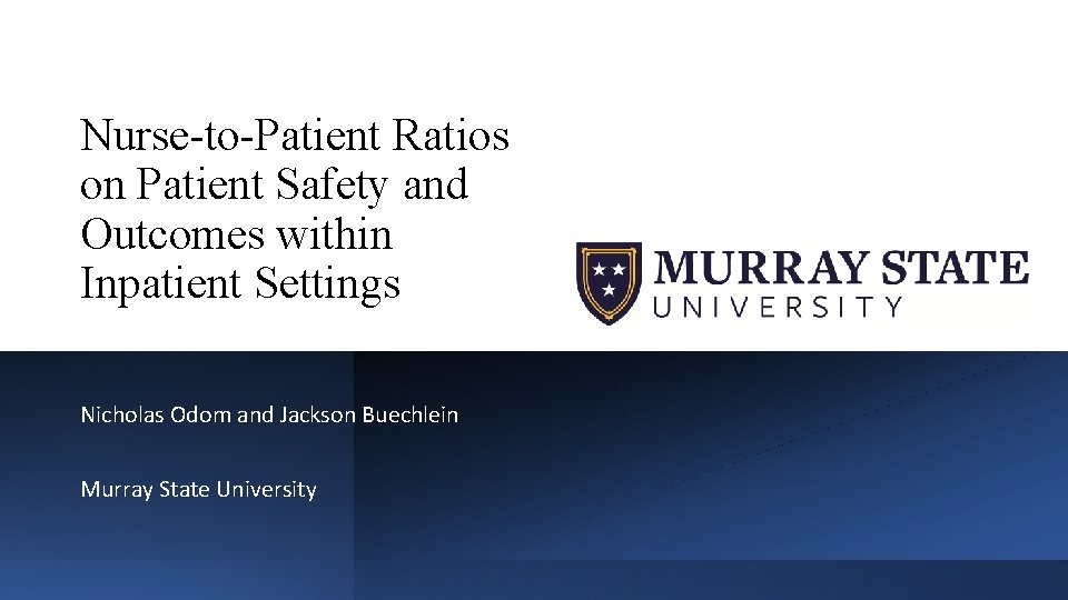 NursetoPatient Ratios on Patient Safety and Outcomes within