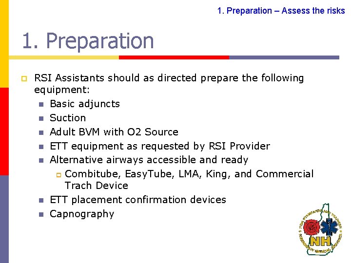 Rapid Sequence Intubation Putting It All Together For