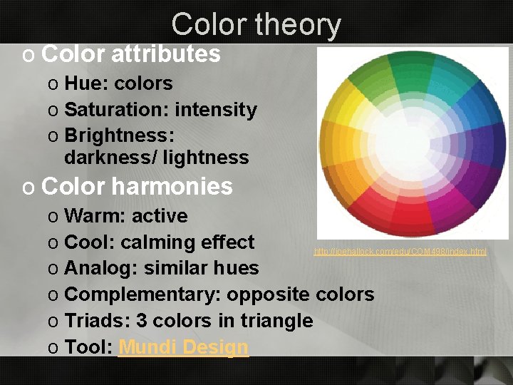 Color Typography for the Web Information Architecture Design