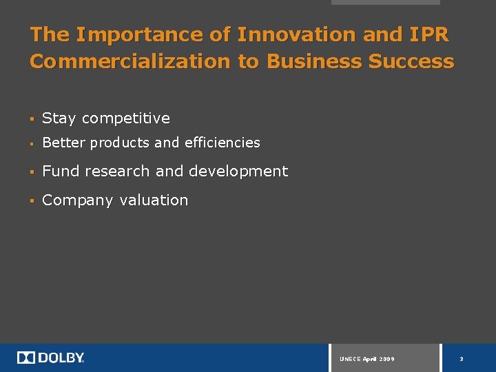 Commercialization of IPR A Business Perspective Jason Bucha