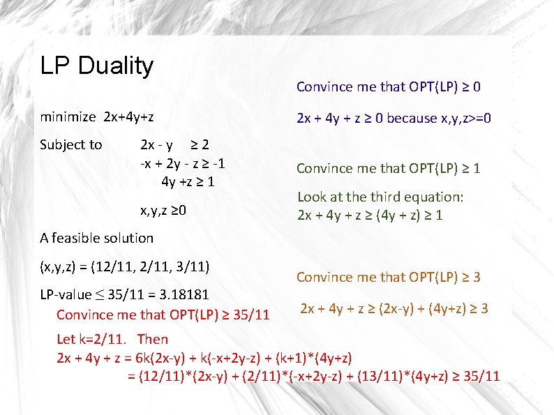 CMPT 409815 Advanced Algorithms October 21 2020 Linear