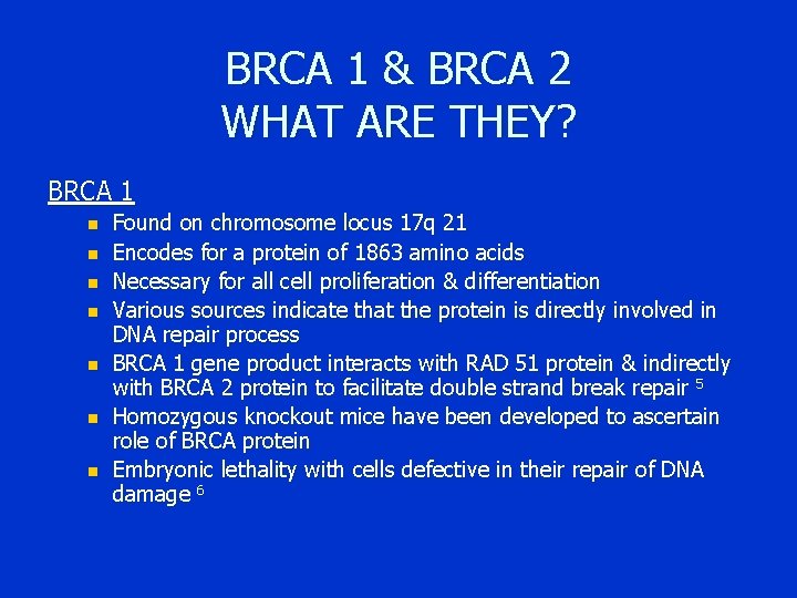 BREAST CANCER GENETICS PRESENTED BY DR PETER LIODAKIS