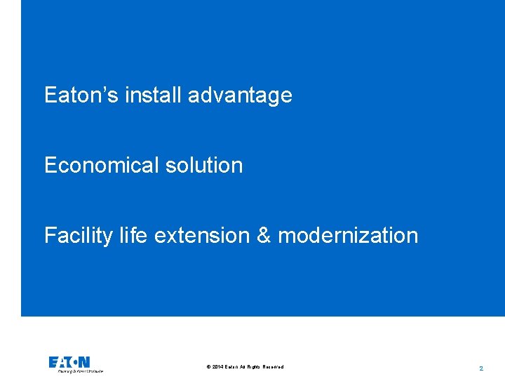 PowRLine 4 R Retrofit Panelboard 2014 Eaton All