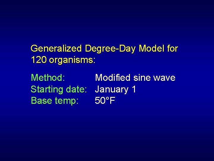 Biological Calendars Phenology and Growing DegreeDays for Monitoring