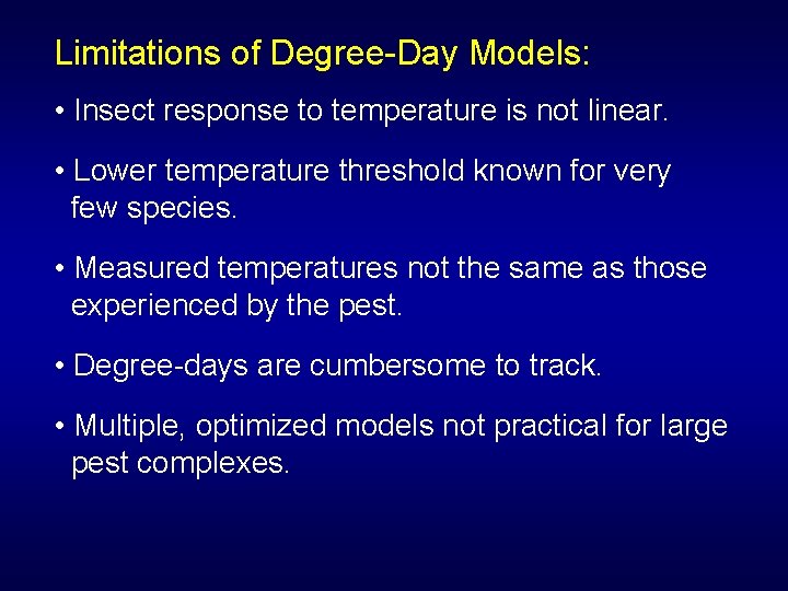 Biological Calendars Phenology and Growing DegreeDays for Monitoring