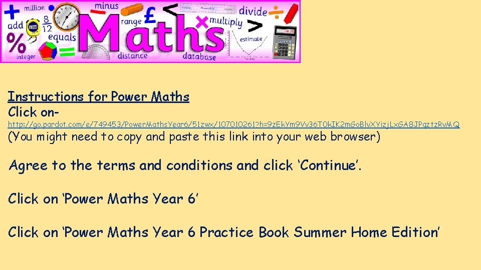 Subject Lesson Time Maths 1 hour English 1