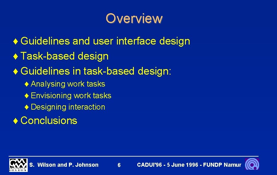 Bridging the Generation Gap From Task Models to