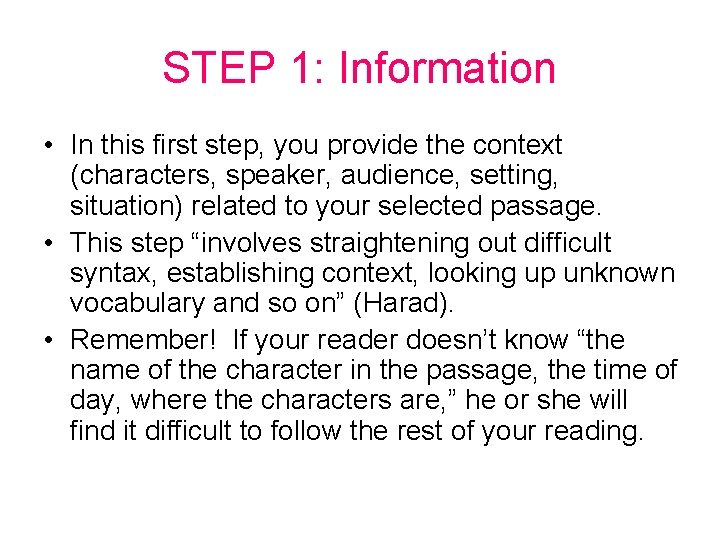 Close Reading a stepbystep demonstration What is it