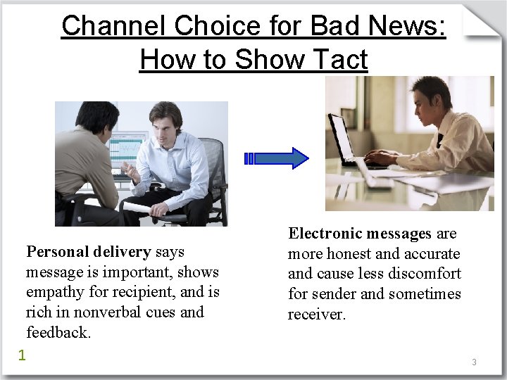 Chapter 7 Lecture Slides Preparing BadNews Messages 1