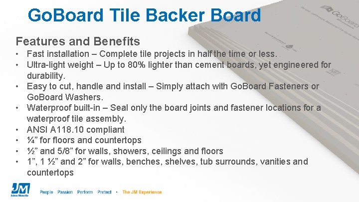 Go Board Point Drain System Go Board Tile