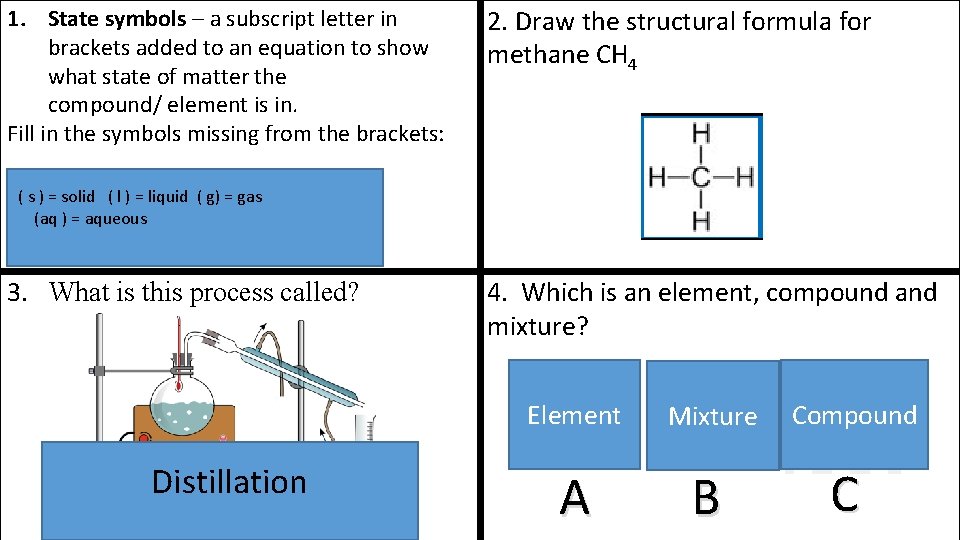 1 State symbols a subscript letter in brackets