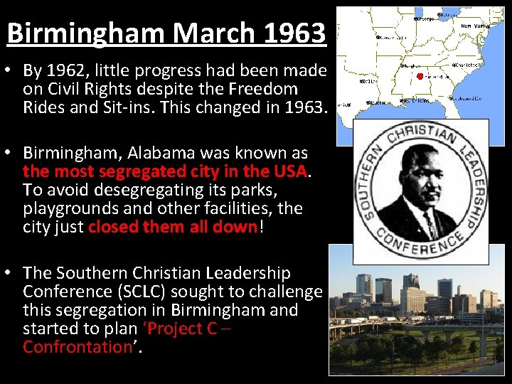 Why were the Birmingham and Washington marches so