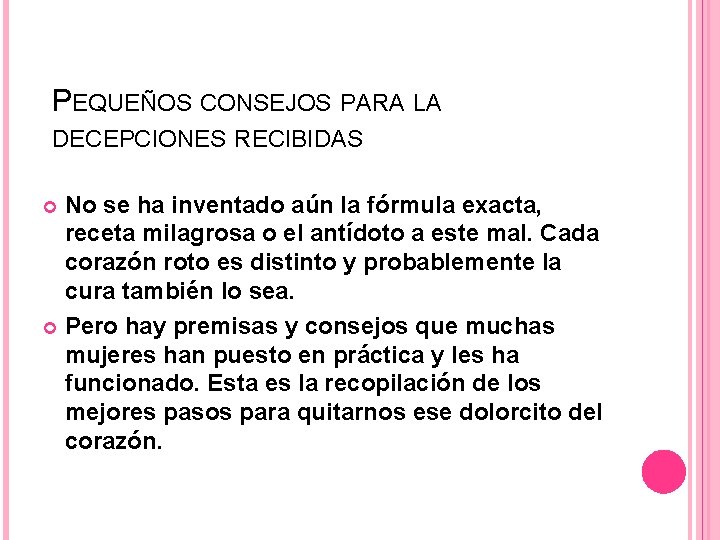 QUE SON LAS DECEPCIONES Ya ha sabiendo que
