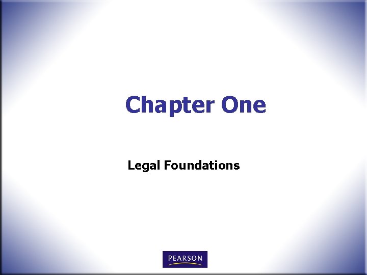 Chapter One Legal Foundations Introduction n Courts Serve