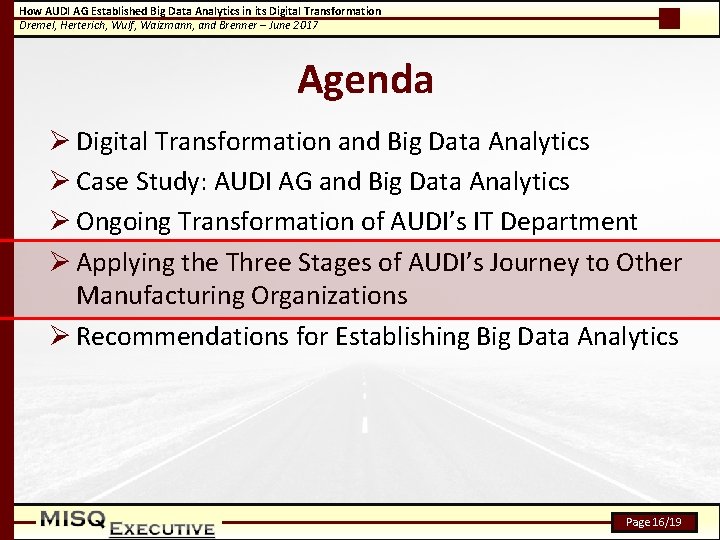 How AUDI AG Established Big Data Analytics in