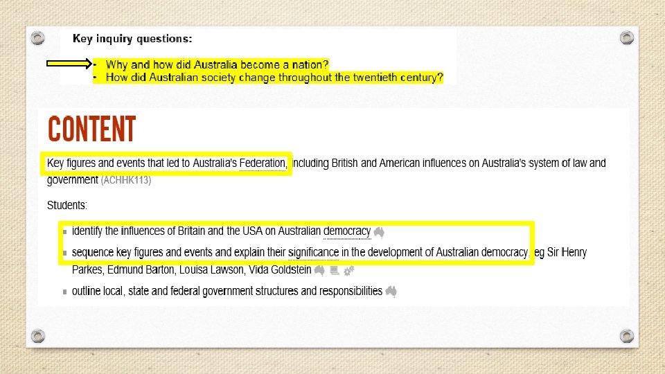 Step 3 What inquiry questions can be asked