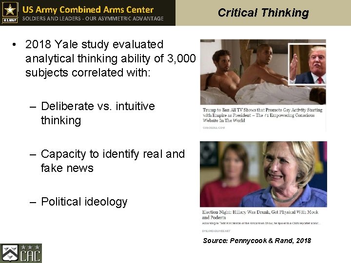 US Army Combined Arms Center SOLDIERS AND LEADERS