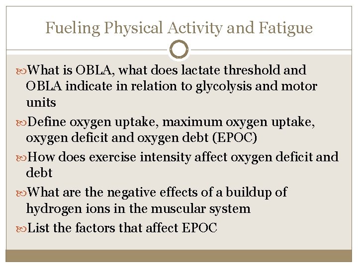 Module 3 Review METABOLISM AND NUTRITION ATP and