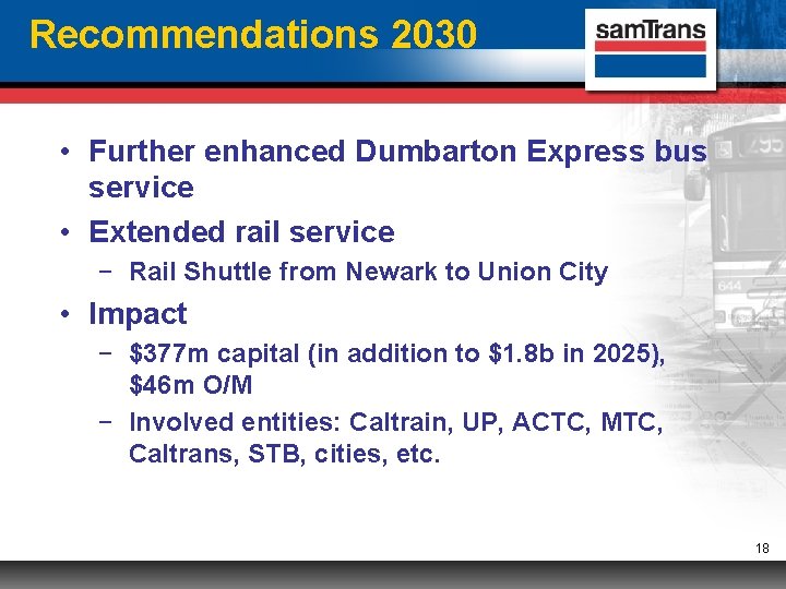 Dumbarton Transportation Corridor Study Palo Alto Rail Committee